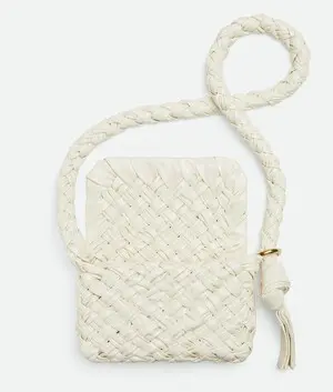 BOTTEGA  VENETA Small Kalimero Citt Foulard Intreccio Leather Crossbody Bag