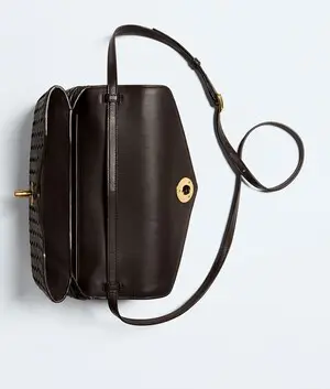Bottega Veneta Intrecciato Leather Knot Lock Cross-body Bag - Fondant