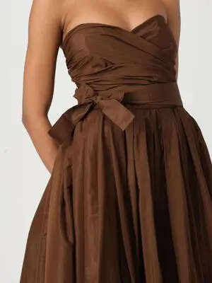 Pinko Strapless High-low Gown With Bow Detail - Dark
