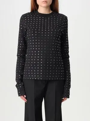 Sportmax Long Sleeve Embellished Top - Black
