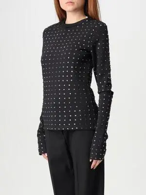 Sportmax Long Sleeve Embellished Top - Black