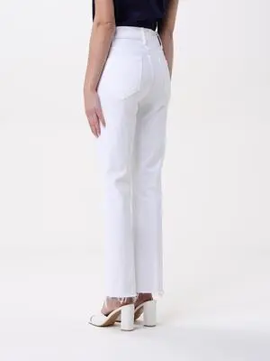 MOTHER Straight Leg Jeans With Raw Edge Hem
