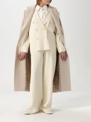 Max Mara Double Breasted Belted Coat - Sand