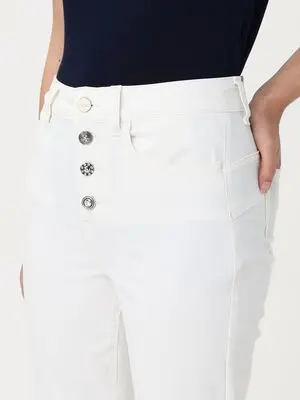 Liu Jo Button Detailed Jeans - White