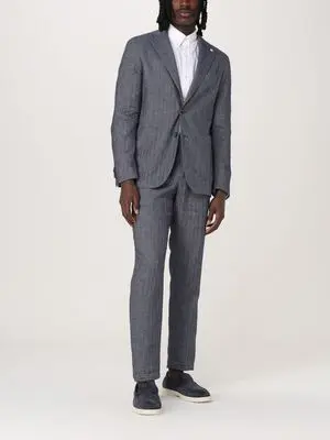 MANUEL RITZ Tailored Trousers - Blue