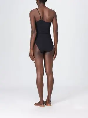Dolce & Gabbana One Shoulder Swimsuit - Black