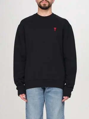 AMI Paris Embroidered Sweatshirt - Black