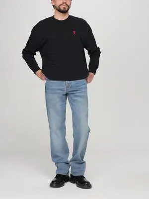 AMI Paris Embroidered Sweatshirt - Black