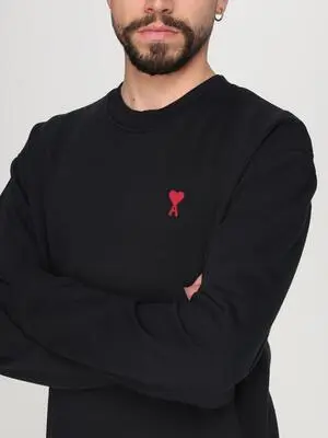 AMI Paris Embroidered Sweatshirt - Black