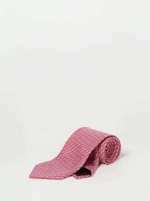 FERRAGAMO Silk Tie With Woven Print