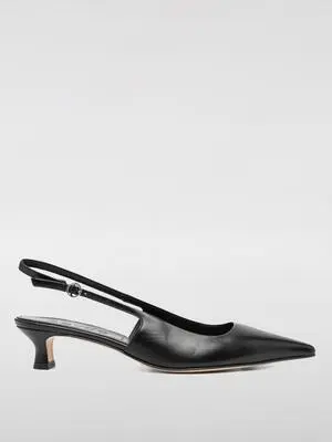 AeydĒ Catrina Smooth Leather Slingback Pumps - Black