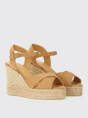 CastaÑer Heeled Espadrille Sandals - Beige