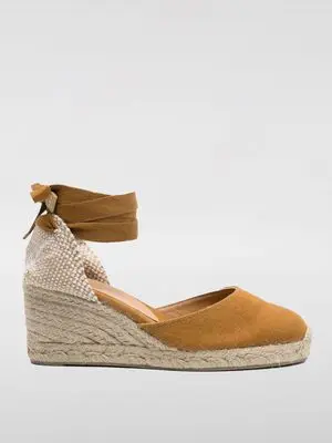 CastaÑer Espadrille Wedge With Tie Fastening - Rust
