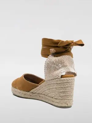 CastaÑer Espadrille Wedge With Tie Fastening - Rust