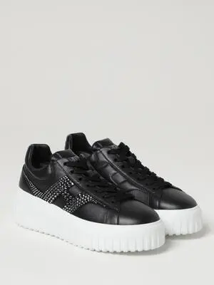 Hogan Embellished Platform Sneakers - Black