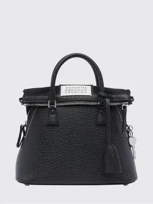 MAISON MARGIELA Maison Margiela 5AC Bag In Grained Leather And Canvas Black
