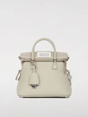 MAISON MARGIELA Maison Margiela 5AC Bag In Grained Leather And Canvas Grey
