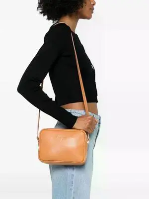 Patrizia Pepe Leather Crossbody Bag - Brown