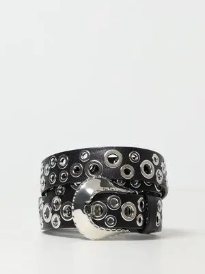 GOLDEN GOOSE Leather Belt - Black