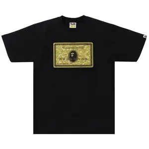 A BATHING APE Card Tee - Black