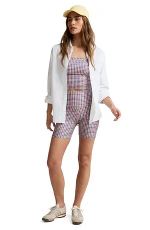 Beyond Yoga Softmark Crop Tank - Sunwashed Gingham