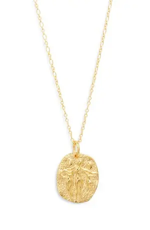 Monica Vinader Sisterhood Pendant Necklace - 18ct Gold Vermeil