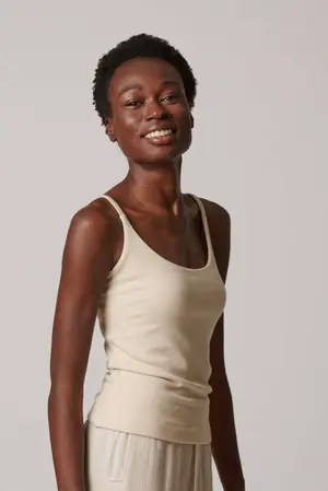 LEISURE LAB LEISURE LAB Tank Top Cream