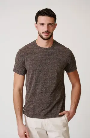 LEISURE LAB Slub T-shirt - Dusty Pink