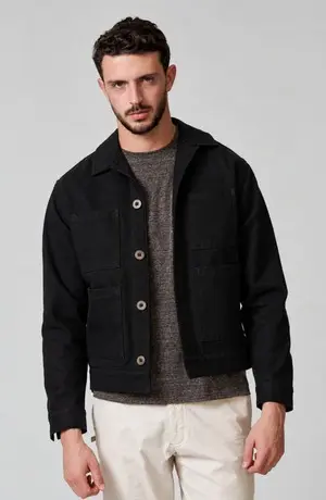 LEISURE LAB Ranch Cotton Jacket - Matte Black