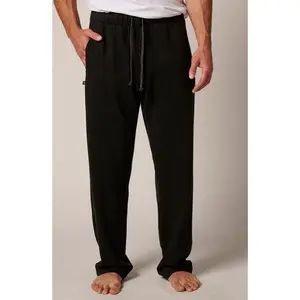 LEISURE LAB Cotton Loung Pant - Onyx