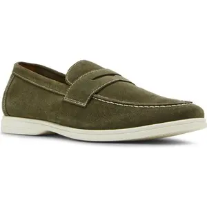 Steve Madden Laguna Penny Loafer - Olive Suede