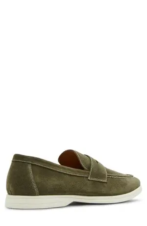 Steve Madden Laguna Penny Loafer - Olive Suede