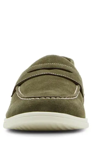 Steve Madden Laguna Penny Loafer - Olive Suede