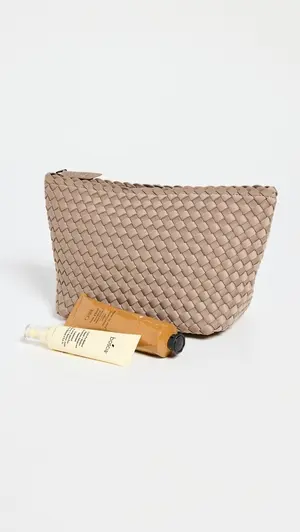 NAGHEDI Portofino Medium Makeup Bag - Cashmere