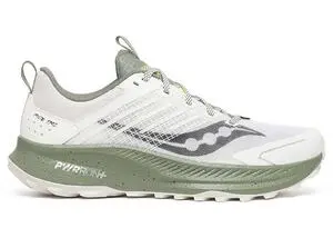 Saucony Athletic Lace-up Sneakers - White/olivine