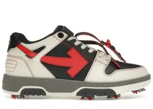 Off-White Out Of Office Ooo Low-top Golf Sneakers - Red/black