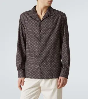 Brunello Cucinelli Printed Cotton Shirt