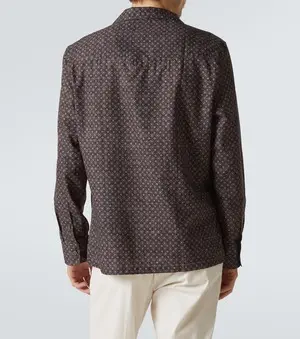 Brunello Cucinelli Printed Cotton Shirt