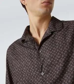 Brunello Cucinelli Printed Cotton Shirt