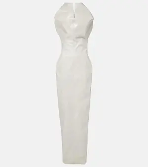 Rick Owens Coated Canvas Gown