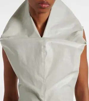Rick Owens Coated Canvas Gown