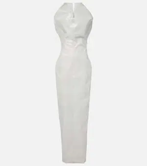 Rick Owens Coated Canvas Gown