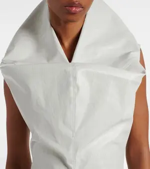 Rick Owens Coated Canvas Gown
