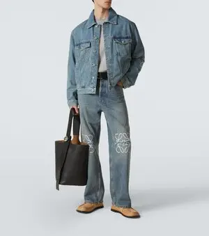 Loewe Anagram Denim Jacket - Blue
