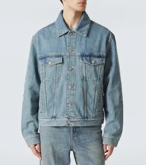 Loewe Anagram Denim Jacket - Blue