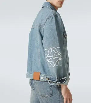 Loewe Anagram Denim Jacket - Blue