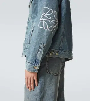Loewe Anagram Denim Jacket - Blue