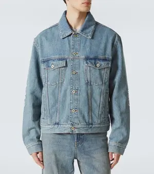 Loewe Anagram Denim Jacket - Blue