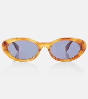 Fendi Ff Diamonds Oval Sunglasses - Blue