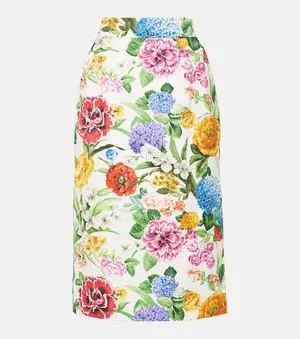 Floral Print Pencil Skirts